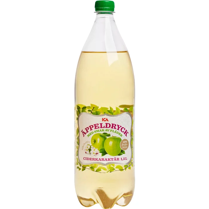 Äppeldryck med ciderkaraktär Flädersmak 1,5l ICA | Handla mat online ...