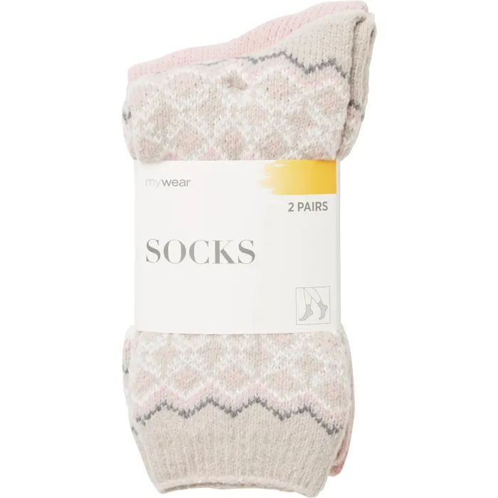 Socka 2p cosy mönster 39/41 mywear | Handla mat online från din lokala ...
