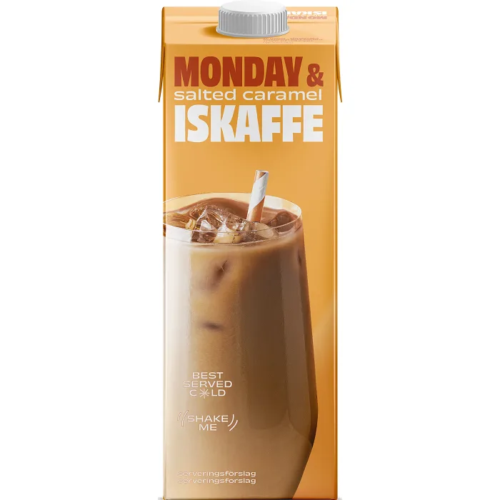 Iskaffe Salted Caramel 1000ml Monday& | Handla mat online från din ...
