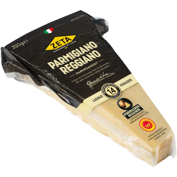 Parmesanost Parmigiano Reggiano 14 mån 350 g Zeta | Handla mat online ...