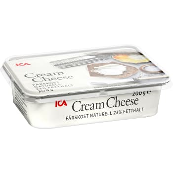 Cream cheese Naturell 200g ICA | Handla mat online från din lokala ICA ...