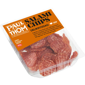 Salamichips Delikryddad 80g PAUL och THOM | Handla mat online från din ...