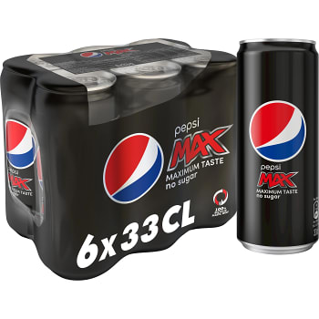 Läsk Pepsi Max 33cl 6p Pepsi | Handla mat online från din lokala ICA-butik