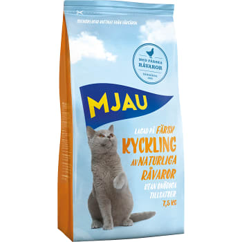 Kattmat Kyckling 7,5kg Mjau | Handla mat online från din lokala ICA-butik