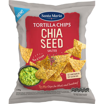 Tortilla Chips Chia Seed 130g Santa Maria | Handla mat online från din ...