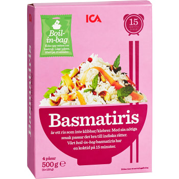 Basmatiris 500g ICA | Handla mat online från din lokala ICA-butik