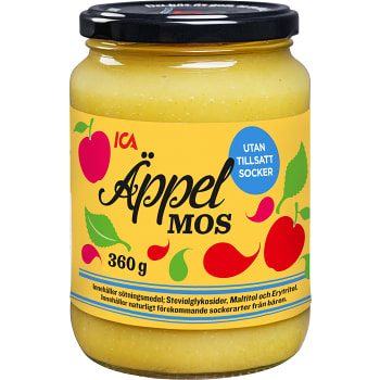 Äppelmos Utan tillsatt socker 360g ICA | Handla mat online från din ...