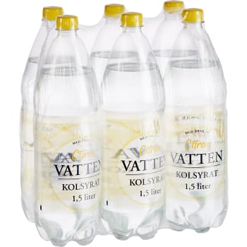 Vatten Kolsyrad Citron 6-p 150cl ÅP | Handla mat online från din lokala ...