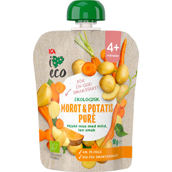 Smoothie Morot & potatis 4+mån 90g ICA I love eco | Handla mat online ...