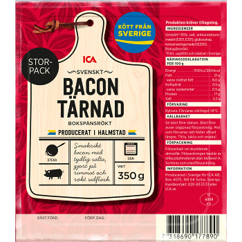 Bacon Tärnad 350g ICA | Handla mat online från din lokala ICA-butik
