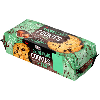 Cookies Smörbakade Nougat 180g ICA | Handla mat online från din lokala ...