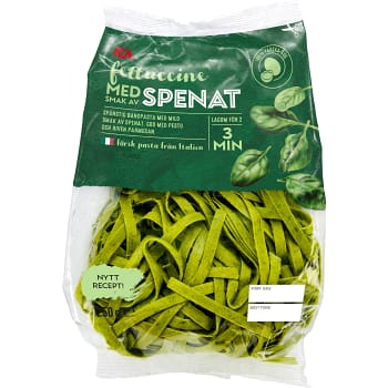 Pasta Fettuccine Spenat Färsk 250g ICA | Handla mat online från din ...