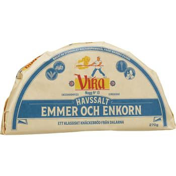Knäckebröd Emmer & Enkorn 270g Vika Bröd | Handla mat online från din ...