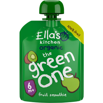 The green one Smoothie av blandade frukter Från 6m Ekologisk 90g Ellas ...