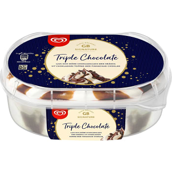 Glass Triple chocolate 900ml GB Glace | Handla mat online från din ...
