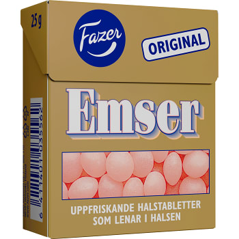Halstabletter Emser 25g Fazer | Handla mat online från din lokala ICA-butik