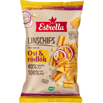 Linschips Ost & Rödlök 100g Estrella | Handla mat online från din ...