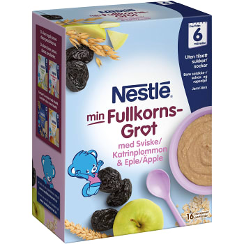 Fullkornsgröt Katrinplommon & äpple 6m 480g Nestle | Handla mat online ...