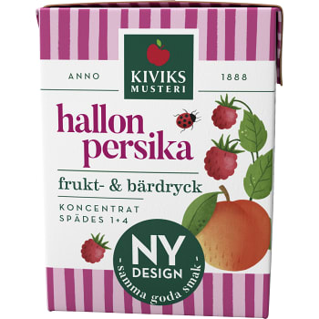 Lättdryck Hallon persika Koncentrat 2dl Kiviks | Handla mat online från ...