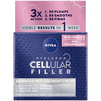Nattkräm Hyaluron Cellular Filler Firming Night Cream 50ml NIVEA ...