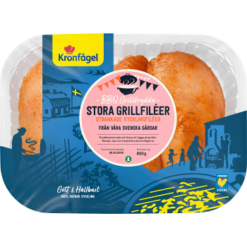 Kycklingfilé BBQ 800g Kronfågel | Handla mat online från din lokala ICA ...