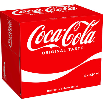 Läsk 33cl 6-p Coca-Cola | Handla mat online från din lokala ICA-butik