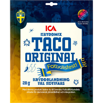 Kryddmix Taco mild 28g ICA | Handla mat online från din lokala ICA-butik