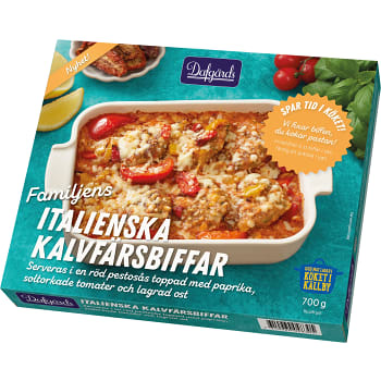Familjens Italienska Kalvfärsbiffar 700g Dafgård | Handla mat online ...