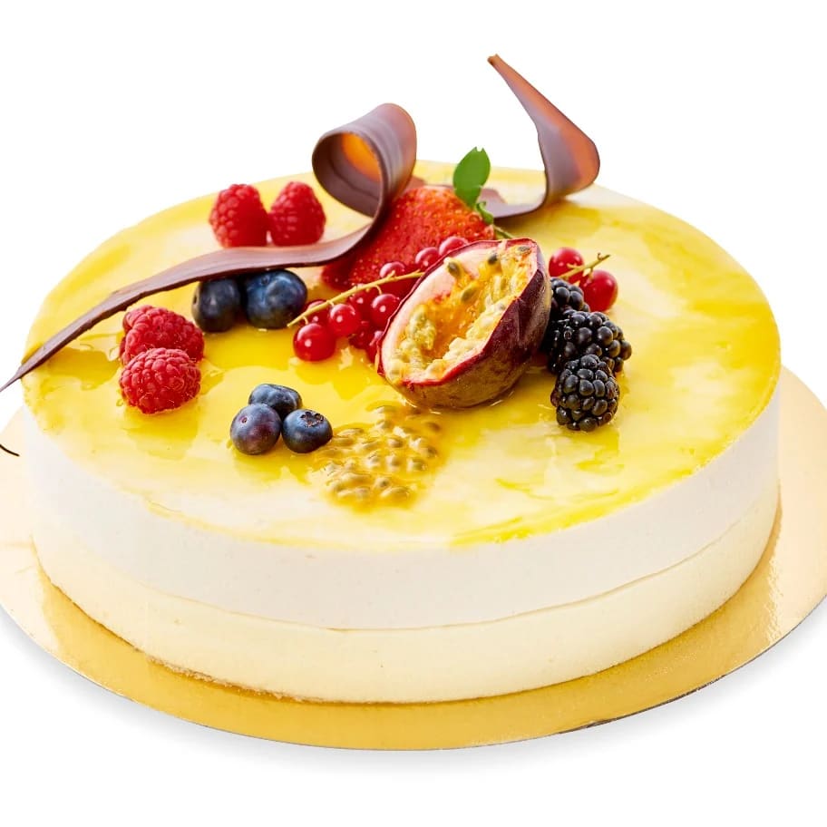 Smultron och passionsmoussetårta | Catering ICA Kvantum Lerum