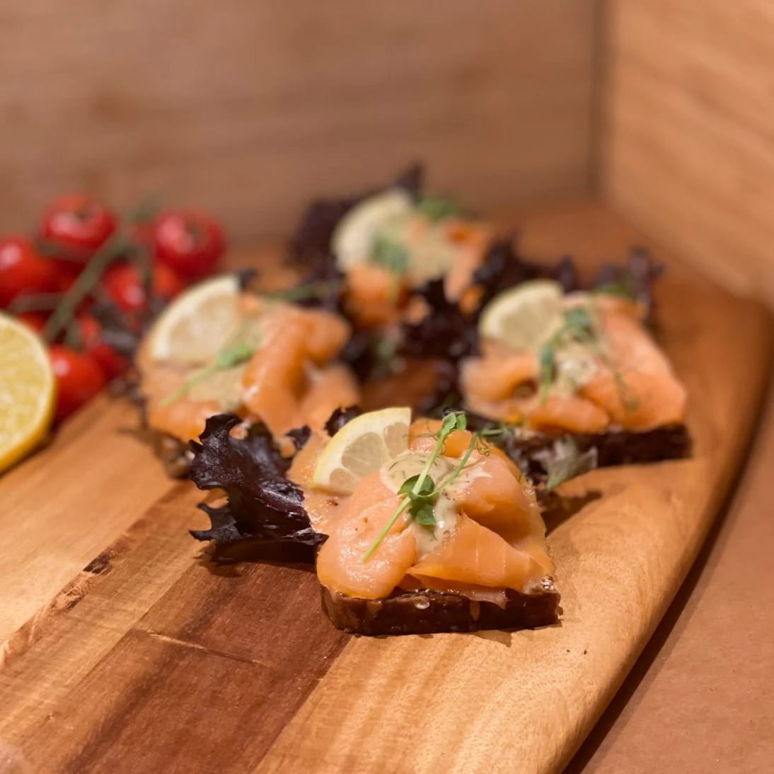 Smörrebröd lax - Produktsida | Catering ICA Kvantum Munkebäck