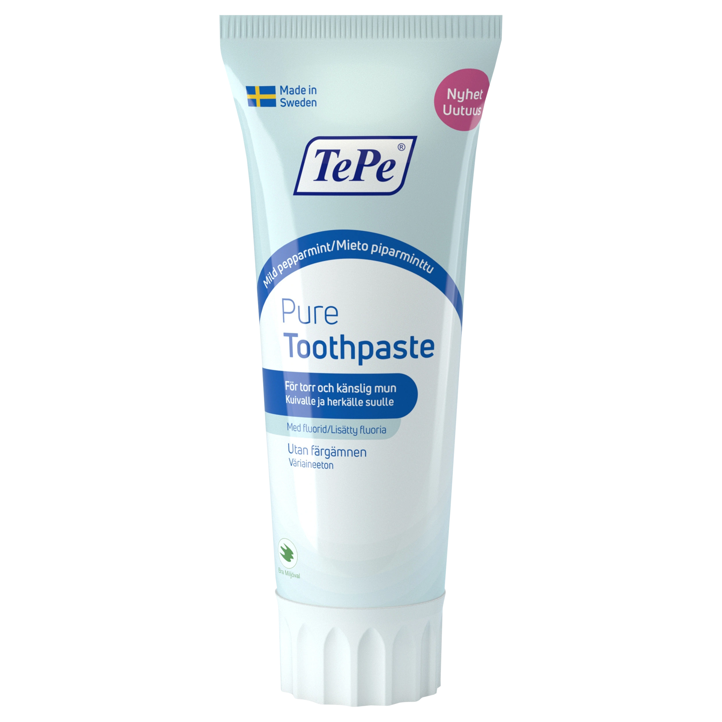 TePe Pure Toothpaste Peppermint 75 ml | Apotek Hjärtat