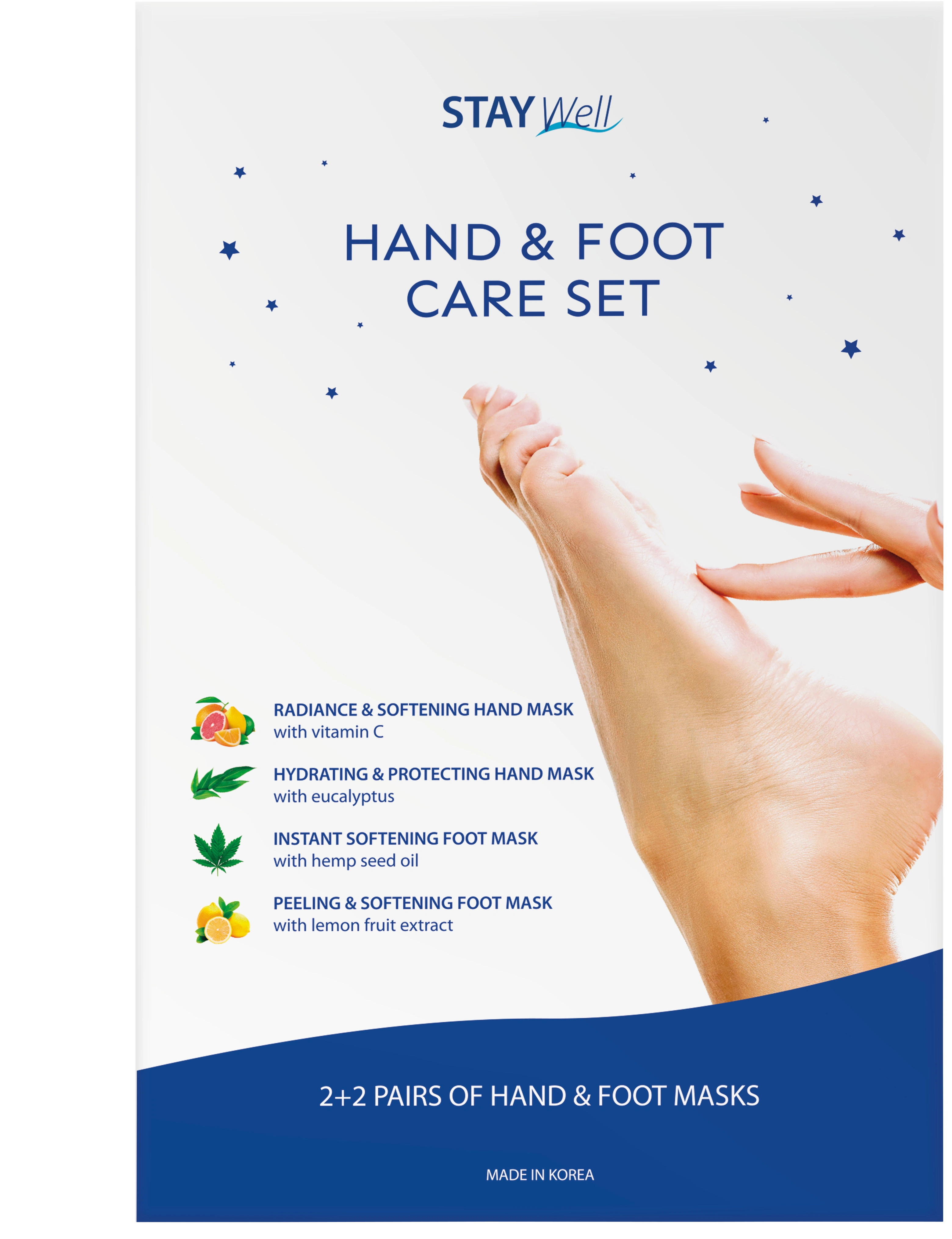 Stay Well Hand & Foot Care 4 Masks | Apotek Hjärtat