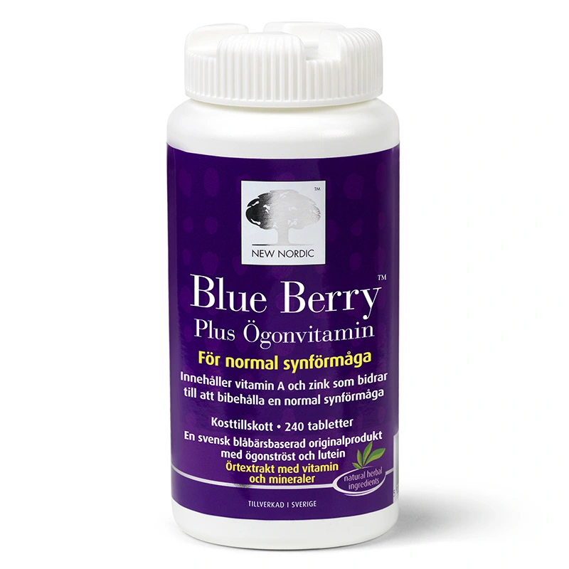 New Nordic Blue Berry Plus Ögonvitamin 240 st | Apotek Hjärtat