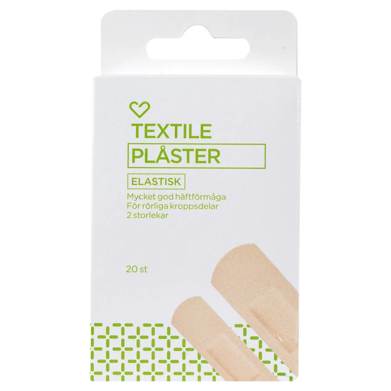 Hjärtats Textile plåster 20 st | Apotek Hjärtat
