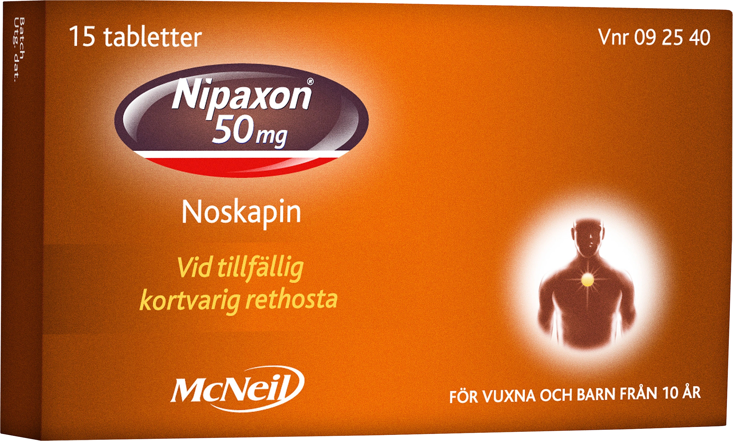 Nipaxon tablett 50 mg 15 st - Apotek Hjärtat