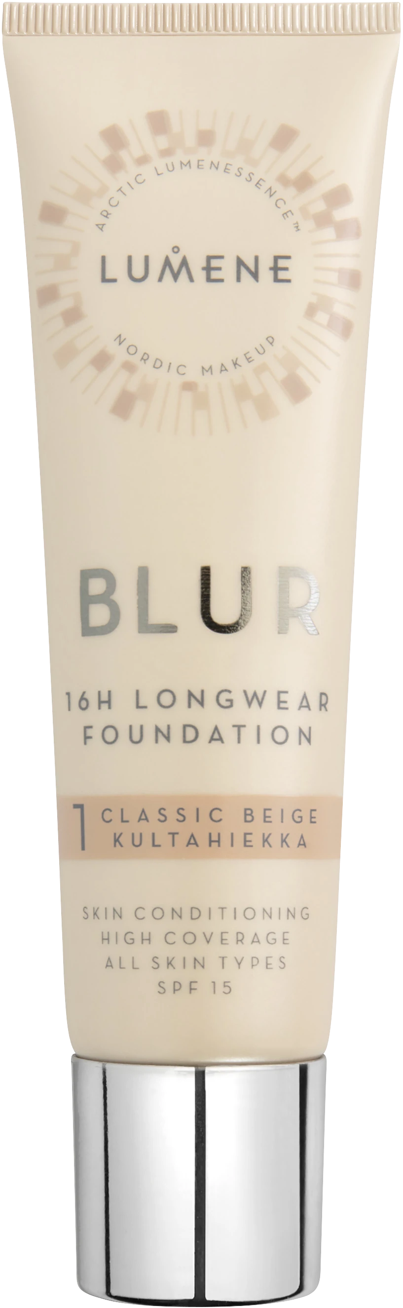 Lumene Blur 16h Longwear Foundation SPF 15, 30 ml Classic Beige ...