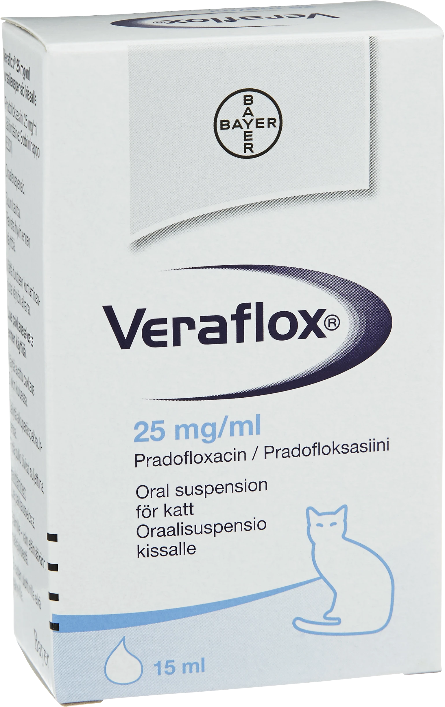 Veraflox Oral suspension 25mg/ml Flaska, 15ml | Apotek Hjärtat