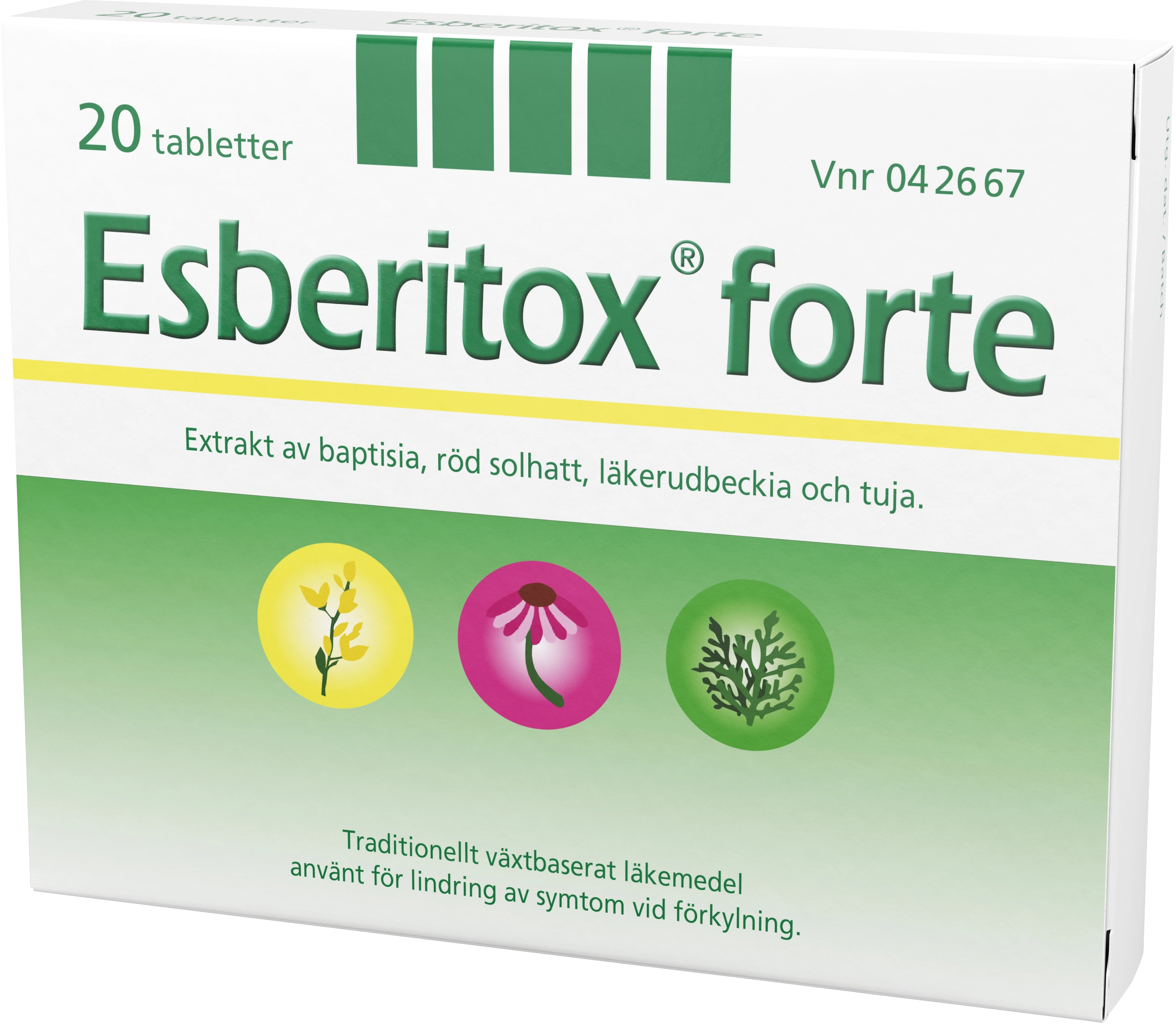 Esberitox forte tablett 20 st | Apotek Hjärtat