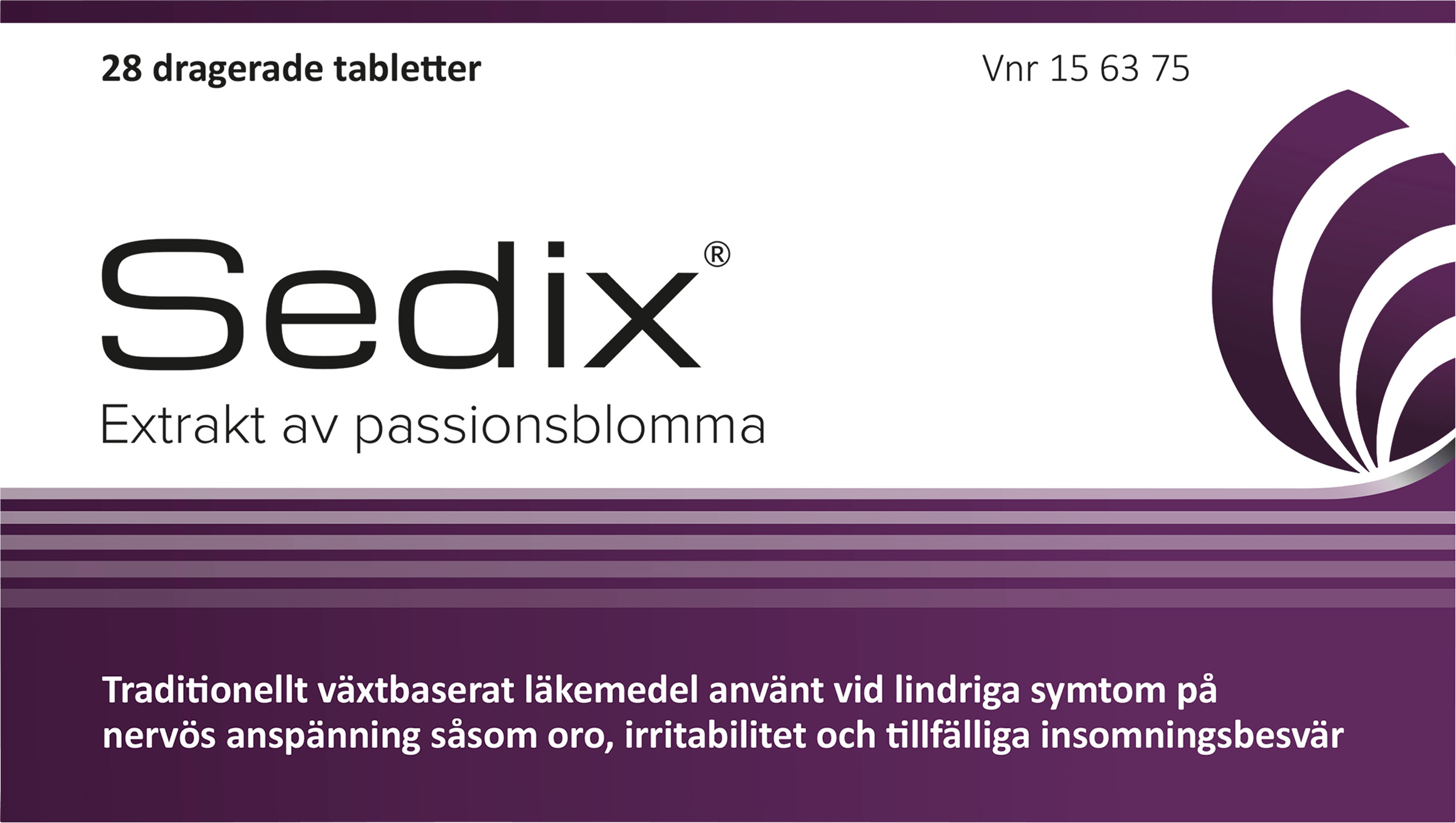 Sedix dragerad tablett 28 st | Apotek Hjärtat