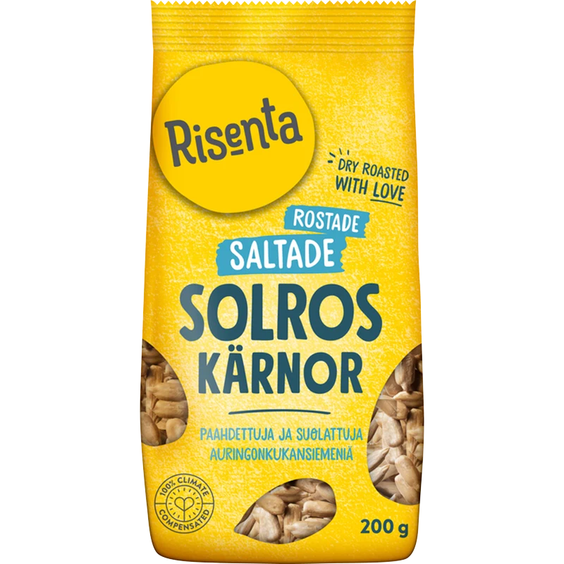 Risenta Solroskärnor Saltade/Rostade 200 g | Apotek Hjärtat