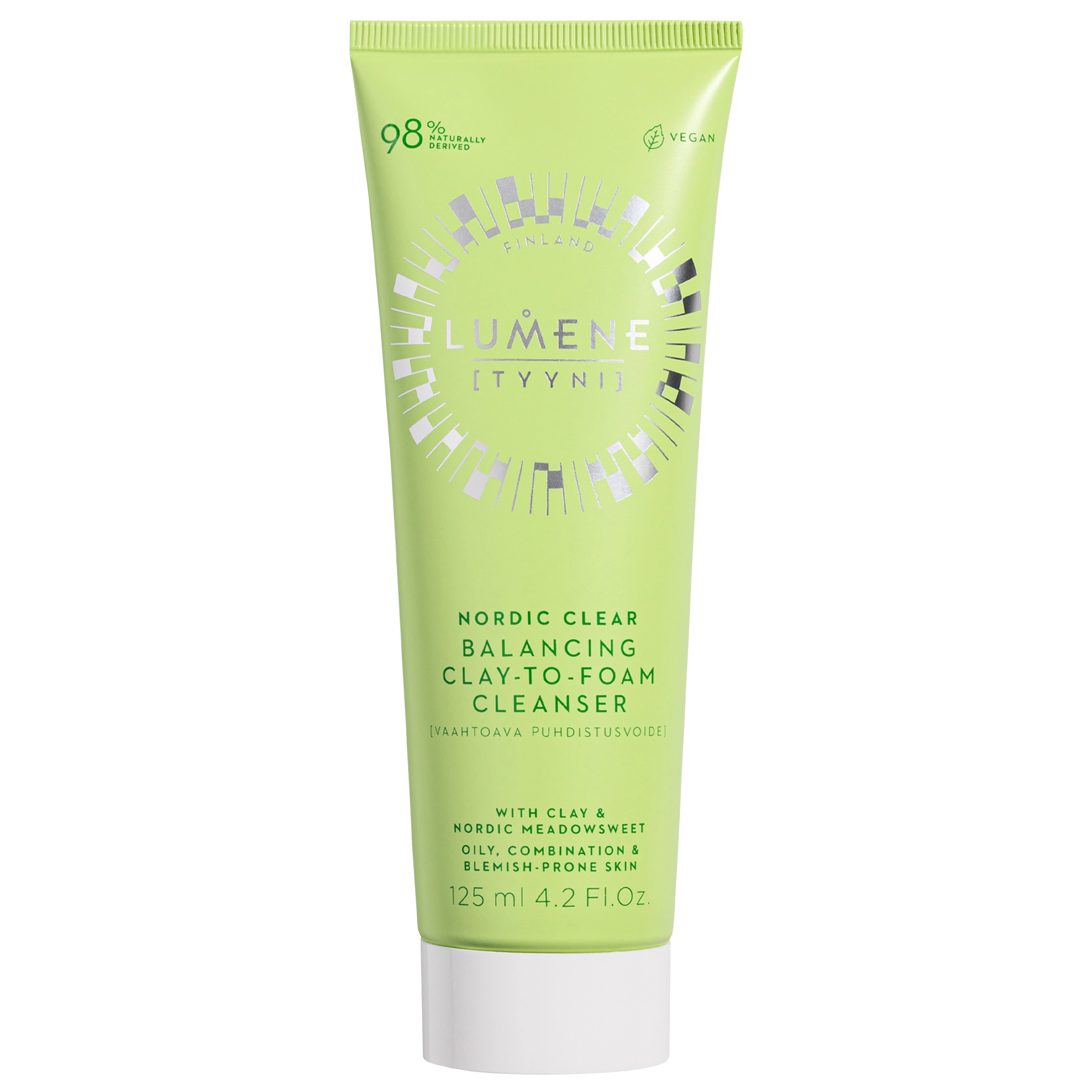 Lumene Nordic Clear Balancing Clay-to-Foam Cleanser 125 ml | Apotek Hjärtat