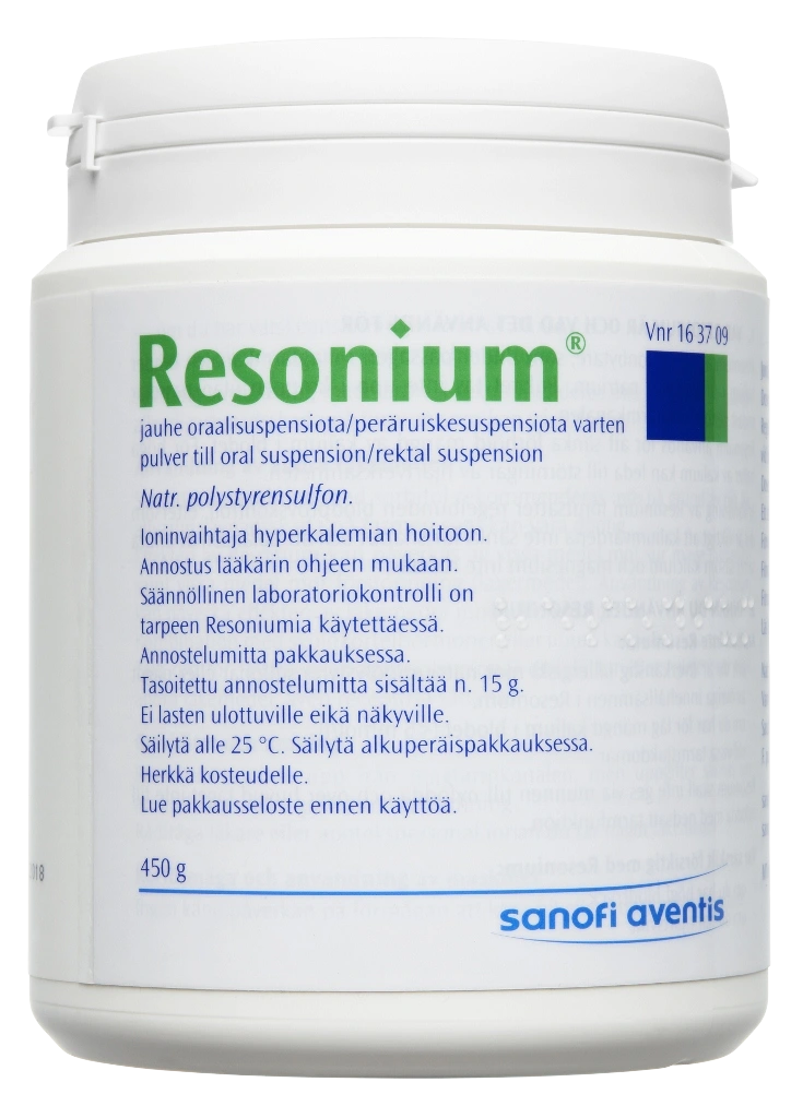 Resonium Pulver till oral/rektal suspension Burk, 450g | Apotek Hjärtat