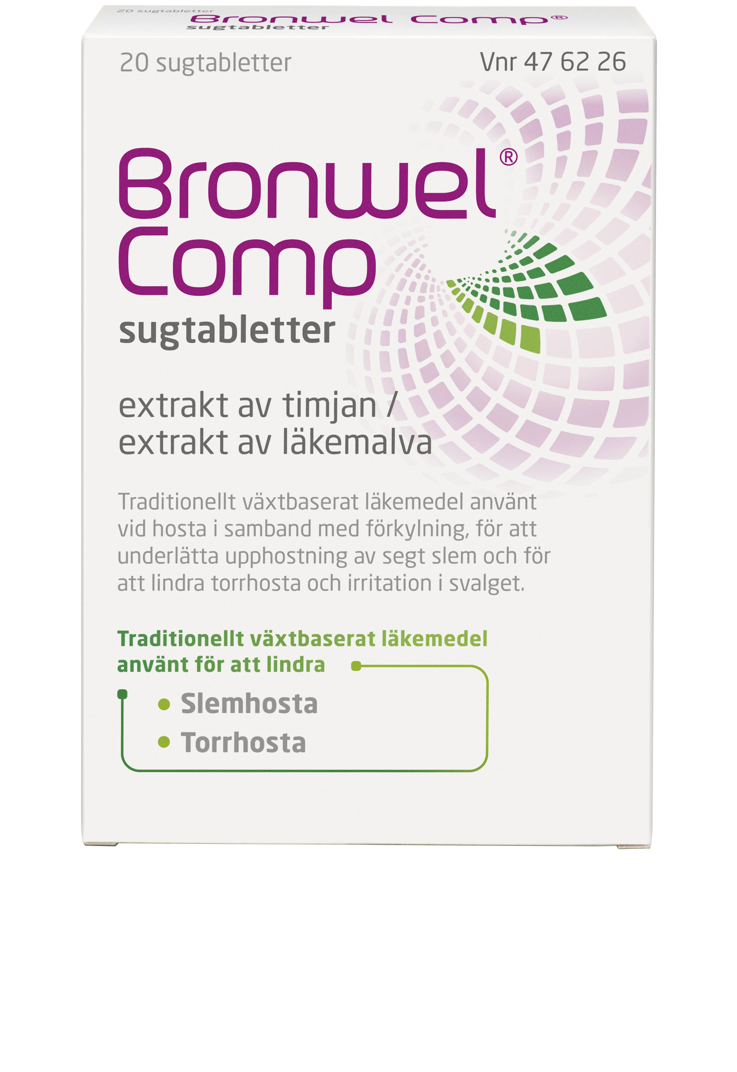 Bronwel Comp Sugtabletter 20 st | Apotek Hjärtat