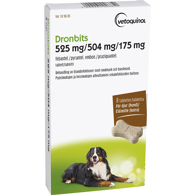 Dronbits tablett 525 mg/504 mg/175 mg 8 st | Apotek Hjärtat