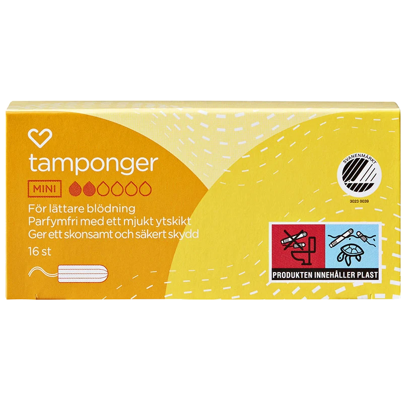 Hjärtats tamponger Mini 16st | Apotek Hjärtat