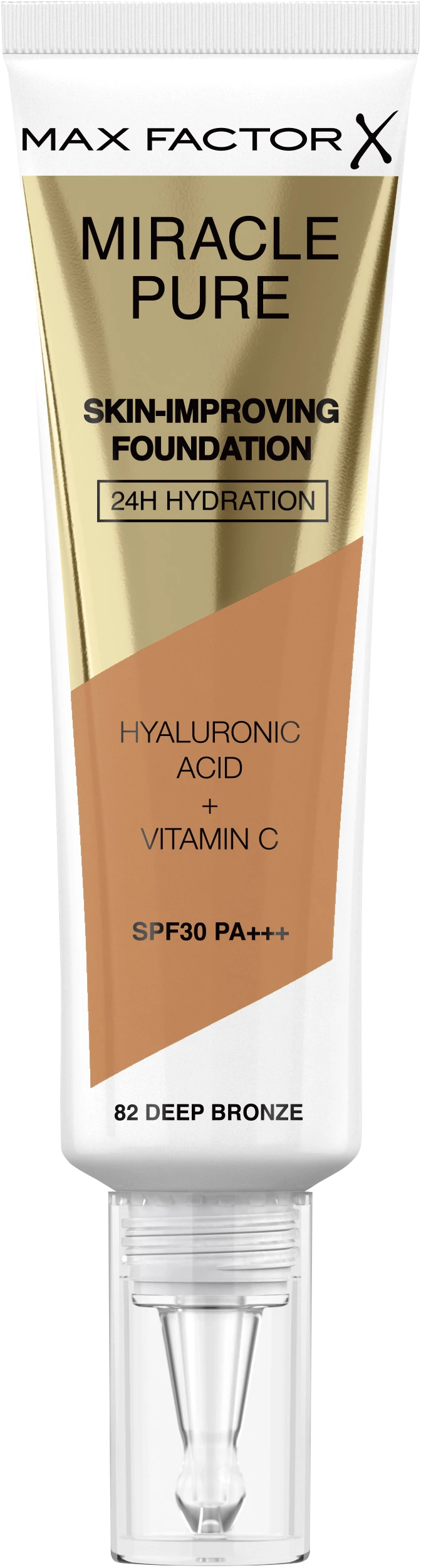 Max Factor Miracle Pure Foundation 82 Deep Bronze | Apotek Hjärtat