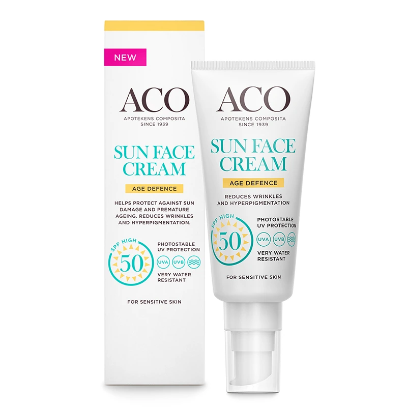 ACO Sun Face Cream Age Defense SPF 50, 40 ml | Apotek Hjärtat