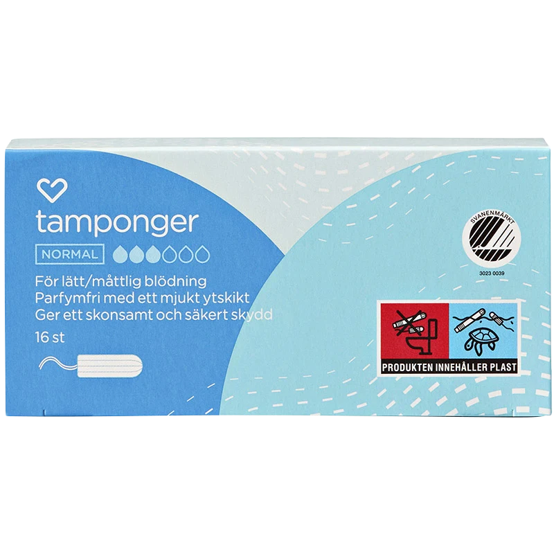 Hjärtats tamponger Normal 16st | Apotek Hjärtat