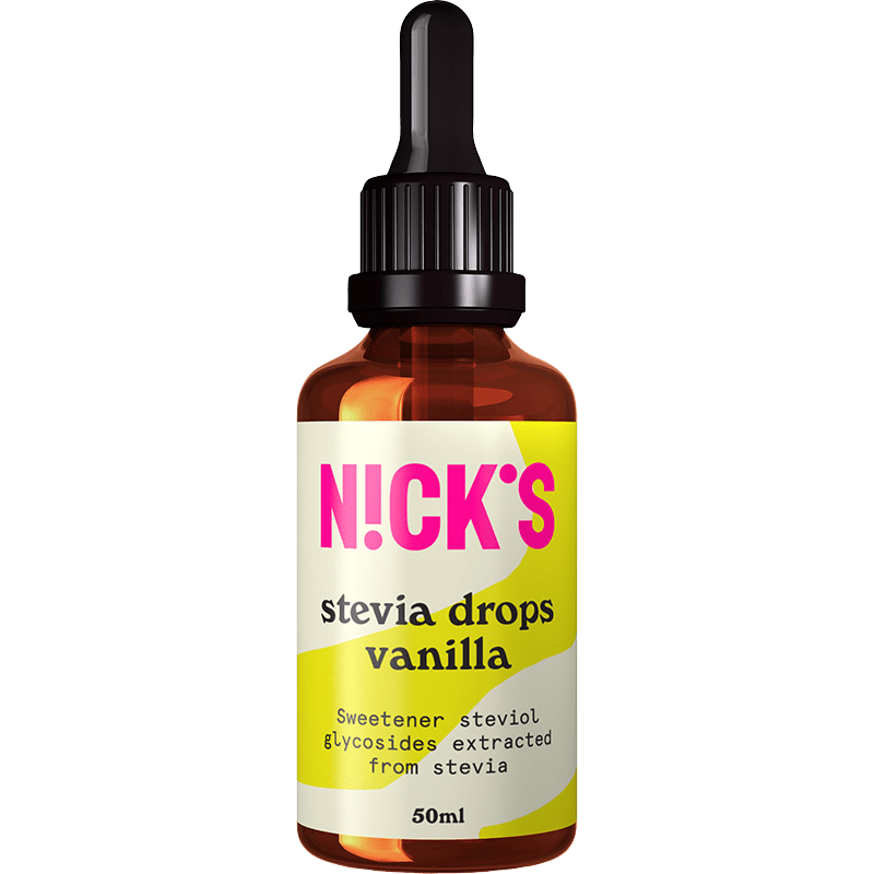 NICK'S Vanilla Stevia Drops 50 ml | Apotek Hjärtat