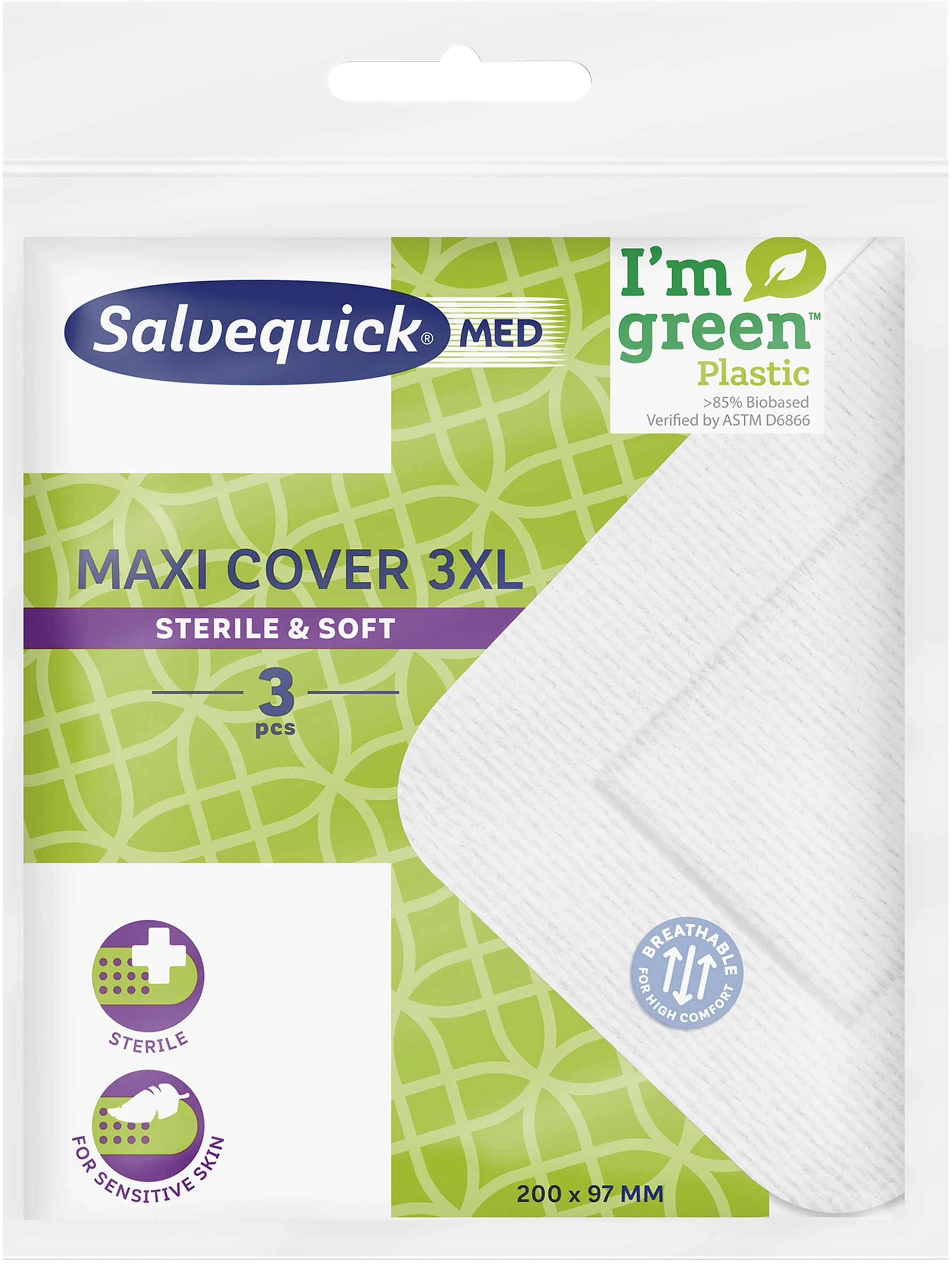 Salvequick MED Maxi Cover 3XL 3st | Apotek Hjärtat